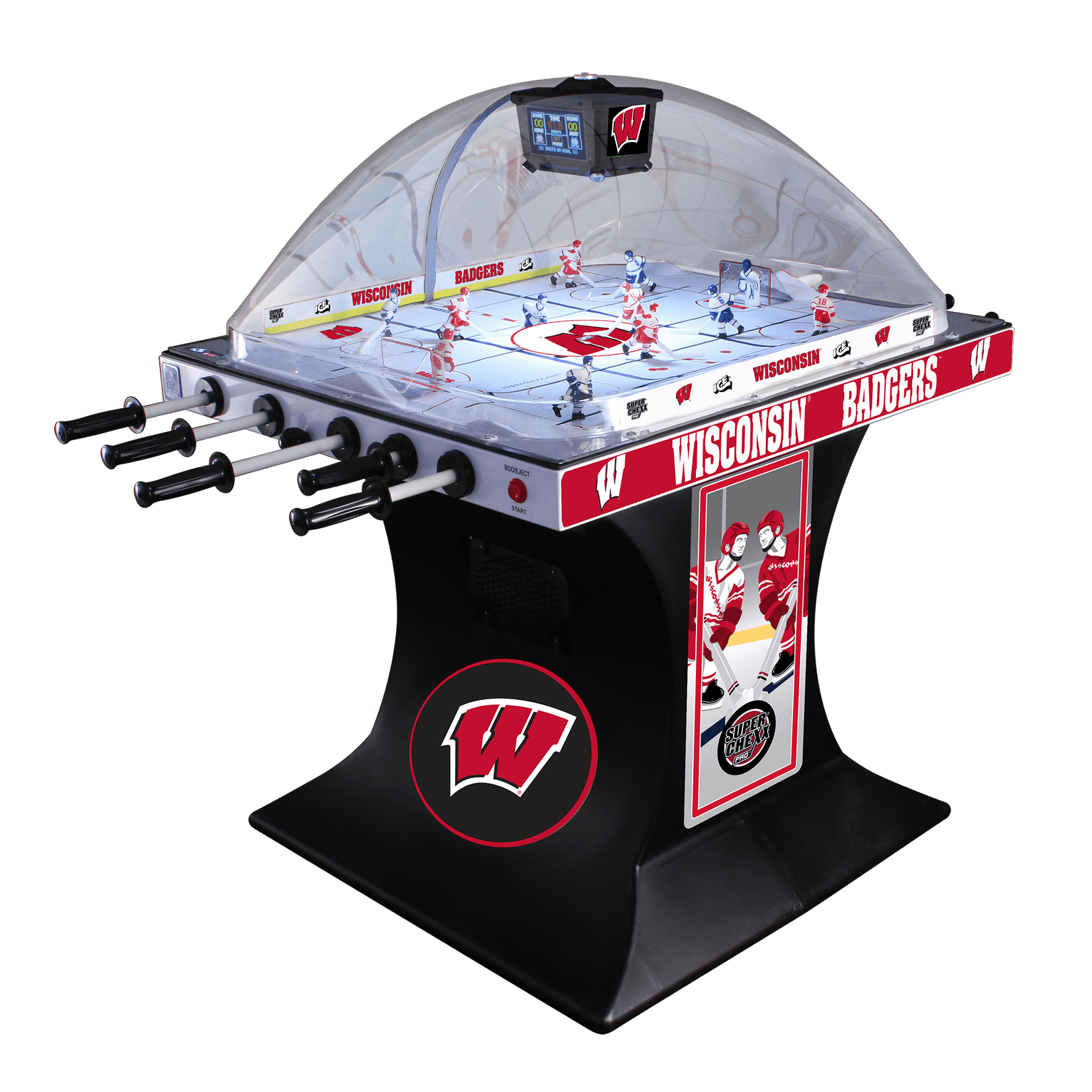 University of Wisconsin Super Chexx PRO® Bubble Hockey – Super Chexx Store